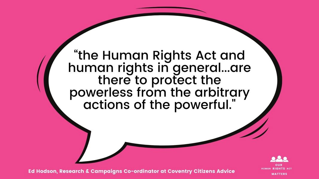 Our Human Rights Act Matters to Coventry Citizens Advice